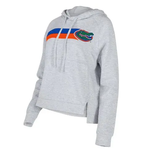CONCEPTS SPORT Florida Gators Tri-blend Raglan Hoodie - Gray