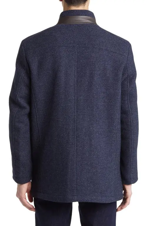 Johnston & Murphy Upton Bib Insert Wool-blend Car Coat