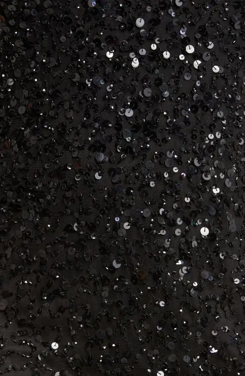 Pisarro Nights Sequin Mesh Gown With Jacket