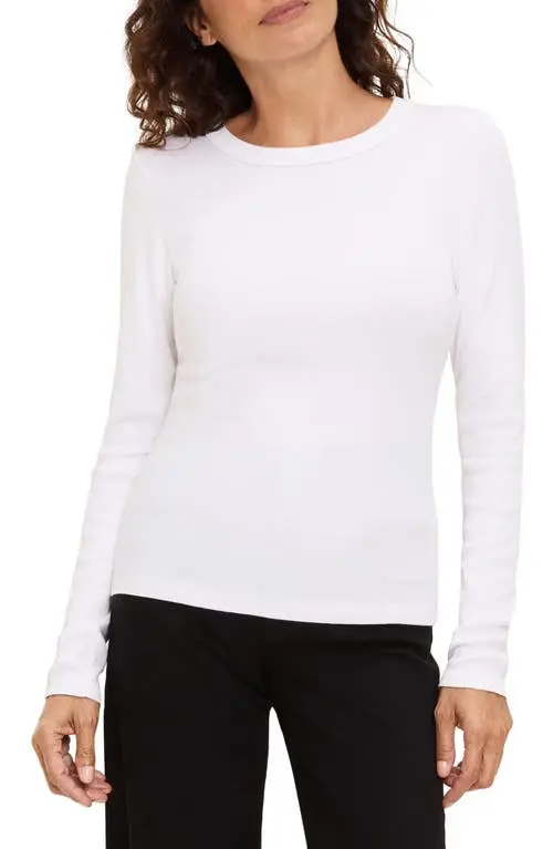 Michael Stars Zola Long Sleeve T-shirt - Coconut Mi