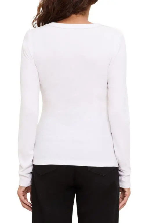 Michael Stars Zola Long Sleeve T-shirt - Coconut Mi