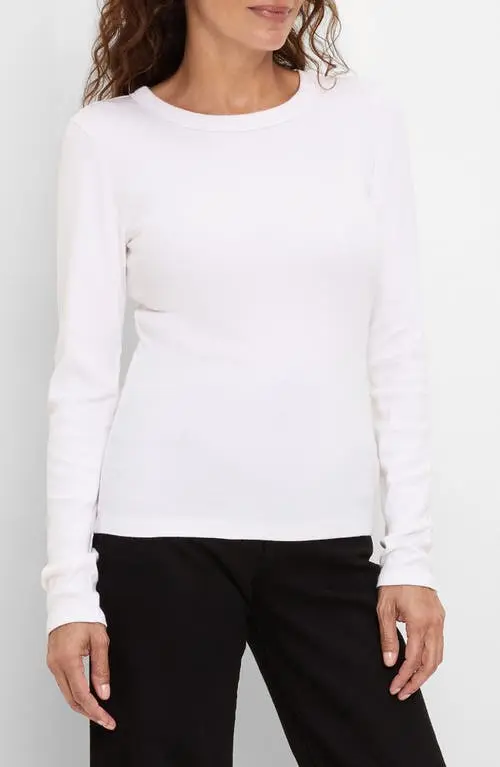 Michael Stars Zola Long Sleeve T-shirt - Coconut Mi