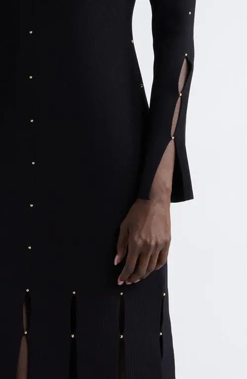 St. John Car Wash Long-sleeve Jersey Dress