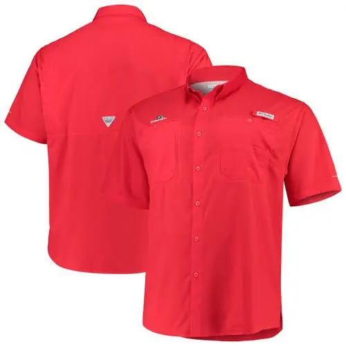 Columbia Georgia Bulldogs Big & Tall Collegiate Tamiami Button-down Shirt - Red