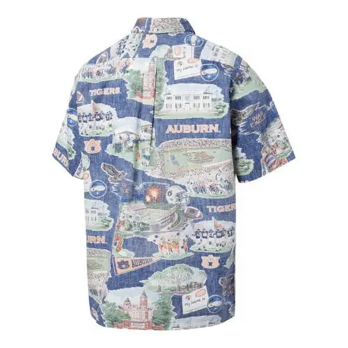 Reyn Spooner Auburn Tigers Scenic Button-down Shirt