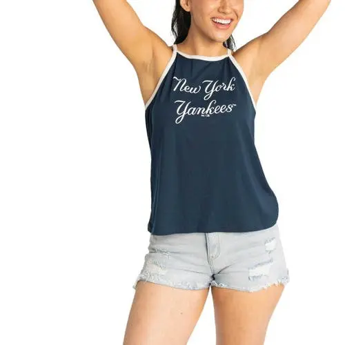LUSSO New York Yankees Halter Tank Top