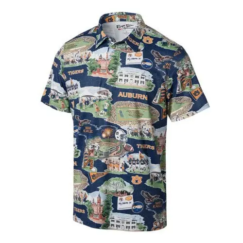 Reyn Spooner Auburn Tigers Scenic Polo