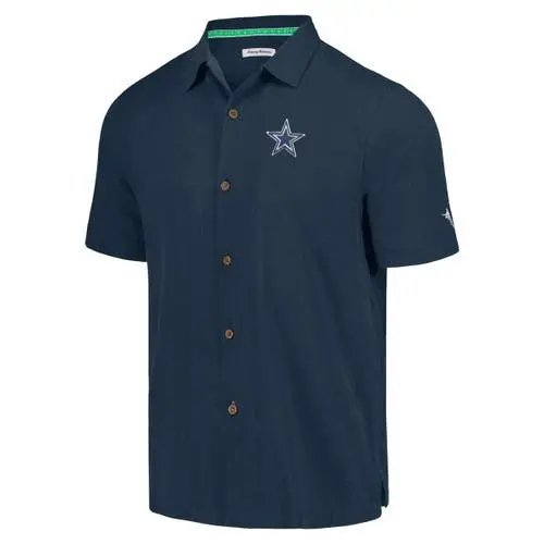 Tommy Bahama Dallas Cowboys Tidal Kickoff Camp Button-up Shirt