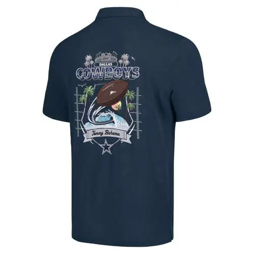 Tommy Bahama Dallas Cowboys Tidal Kickoff Camp Button-up Shirt