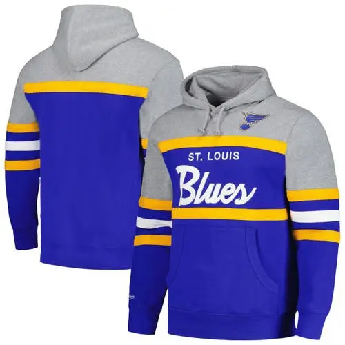 Mitchell & Ness Gray St. Louis S Head Coach Pullover Hoodie