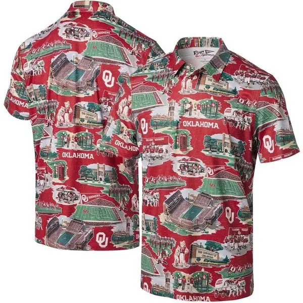 Reyn Spooner Oklahoma Sooners Scenic Polo