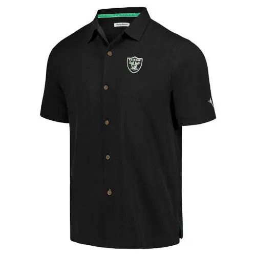 Tommy Bahama Las Vegas Raiders Tidal Kickoff Camp Button-up Shirt