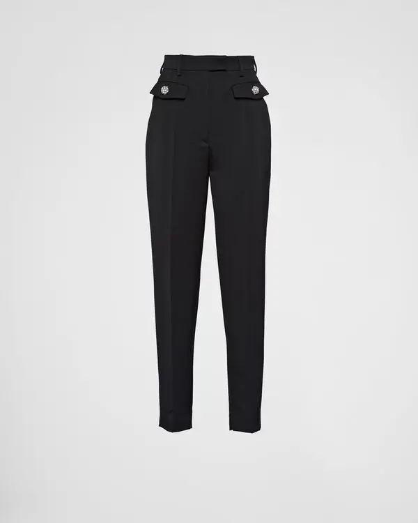 Prada Wool Sateen Pants