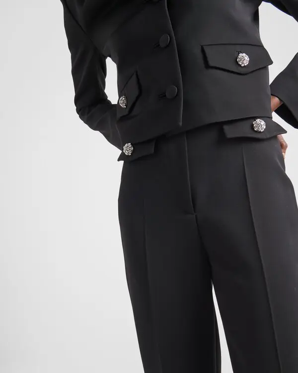 Prada Wool Sateen Pants
