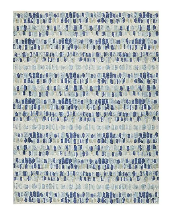 EXQUISITE RUGS Colorplay 6506 Area Rug, 8' X 10 - Navy/beige