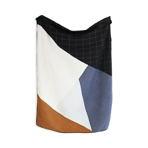 ANCHAL Naari Quilt Throw Blanket - Black
