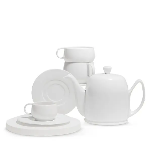 DEGRENNE PARIS Salam Monochrome Teapot - White