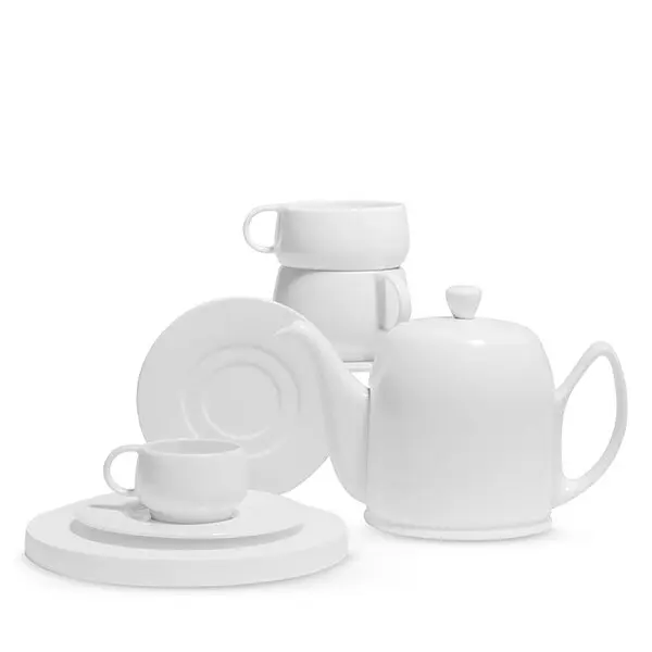 DEGRENNE PARIS Salam Monochrome Tea Pot - White