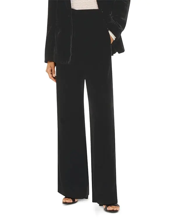 Whistles Velvet Straight Leg Trousers