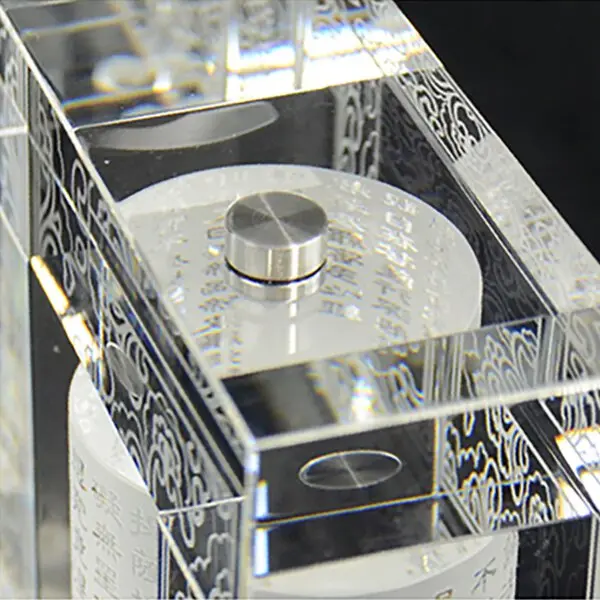 LIULI Pure Heart Revolution Crystal Prayer Wheel