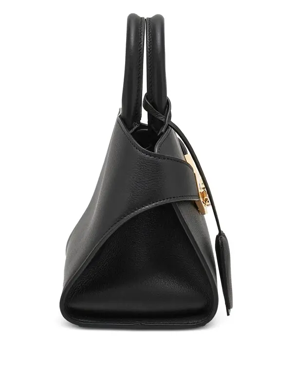 FERRAGAMO Hug Soft Mini Leather Crossbody - Nero