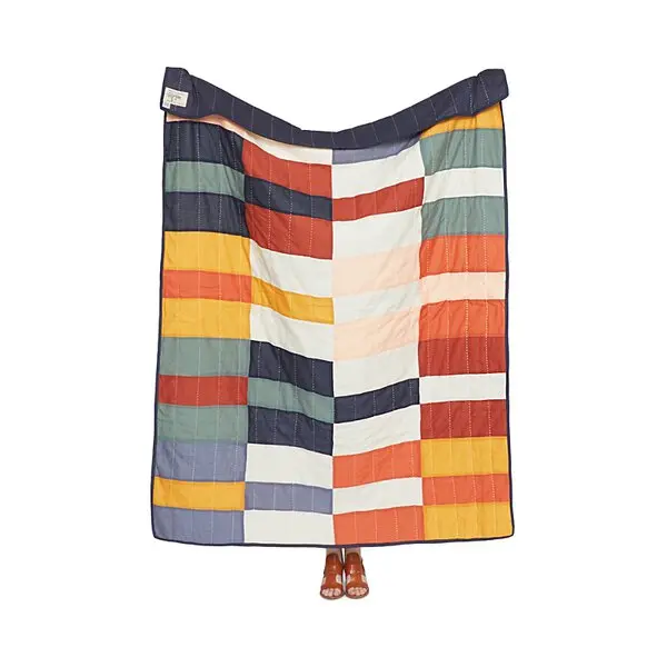 ANCHAL Check Quilt Throw - Multi