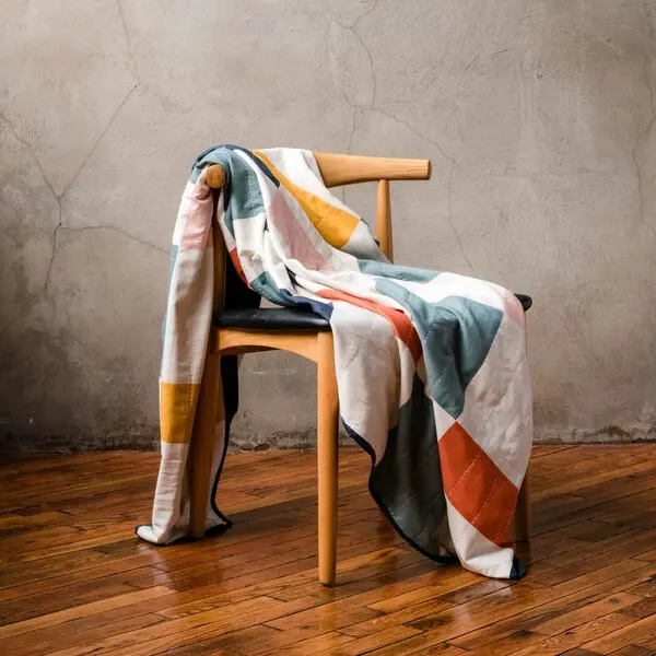 ANCHAL Check Quilt Throw