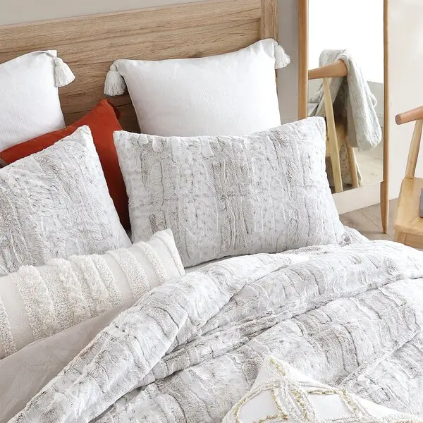 PERI HOME Snow Leopard Comforter Set, Full/queen