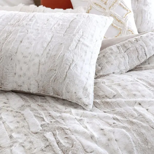 PERI HOME Snow Leopard Comforter Set, Full/queen
