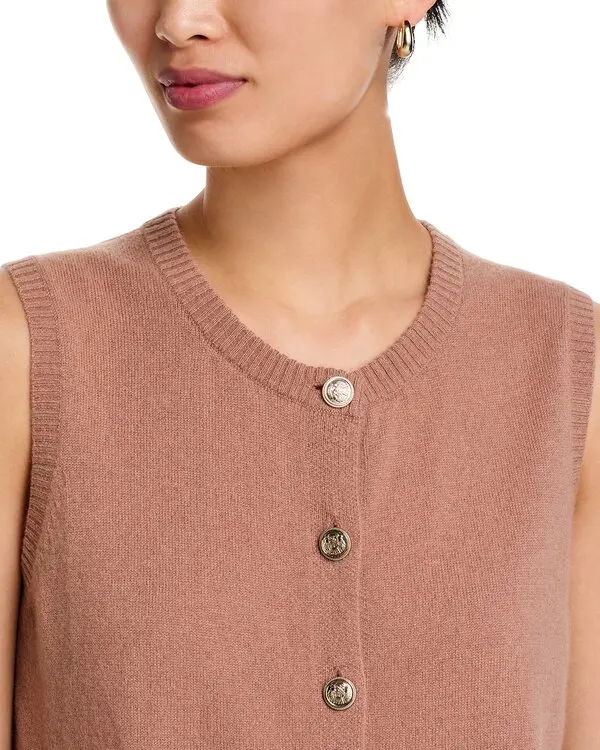Bloomingdale'S Cashmere Crewneck Sweater Vest