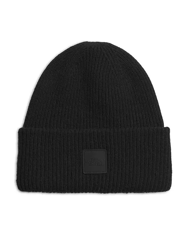 The North Face Cuffed Beanie With Logo Patch - Tnf Black