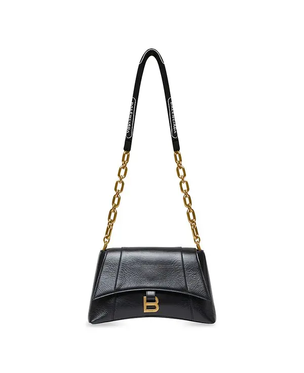 Balenciaga Downtown Small Shoulder Bag With Chain