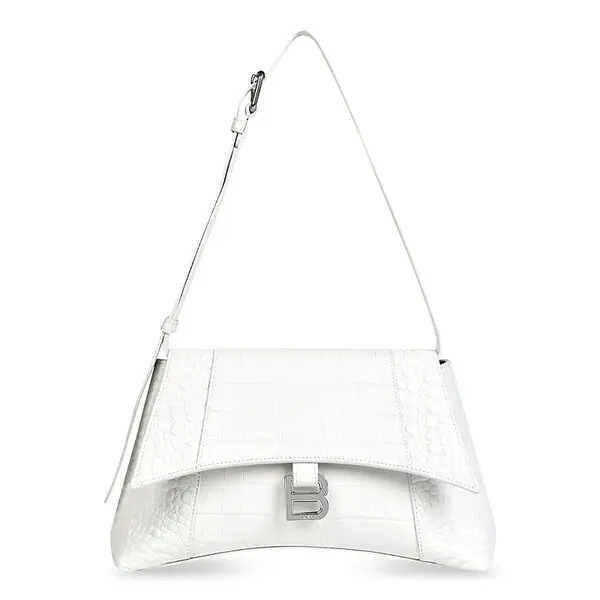 Balenciaga Downtown Small Shoulder Bag - White