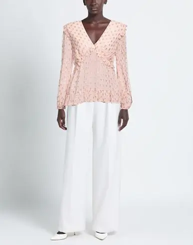 TWINSET Ruched Polka-dot Top