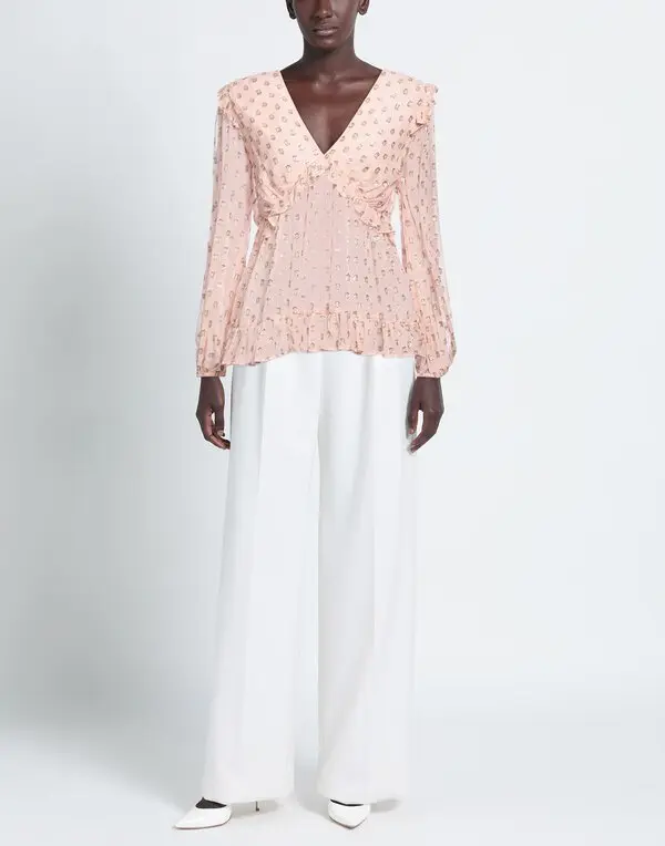 TWINSET Ruched Polka-dot Top