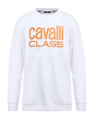Roberto Cavalli Sweatshirt In Cotton And Polyester - White