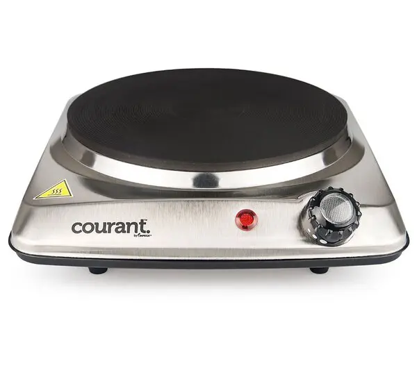 COURANT 1000w Portable Single Electric Burner, Tainless - One-color