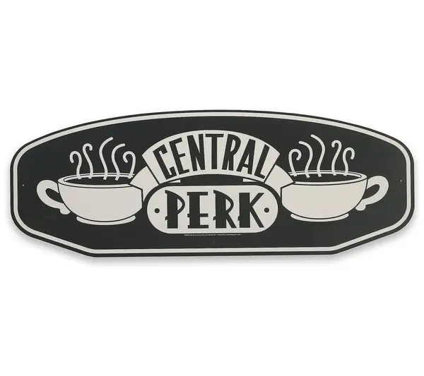 OPEN ROAD BRANDS Friends Central Perk X Metal Sign Open Roads - One-color