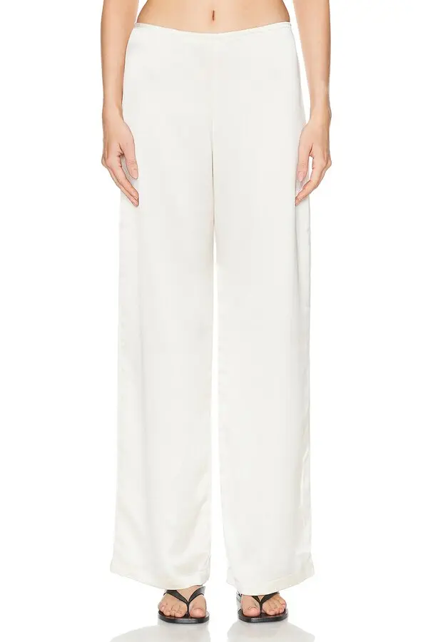 LESET Barb Wide-leg Pant - Creme