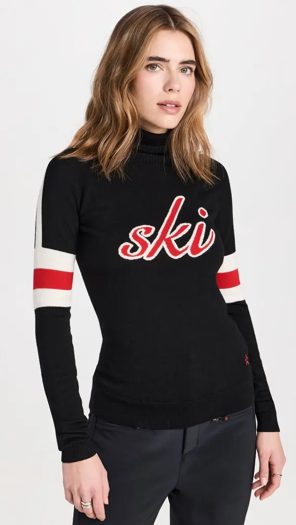 Perfect Moment Neve Wool Sweater - Black