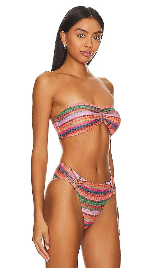 PQ SWIM Detail Bandeau Bikini Top - Jetty Stripe