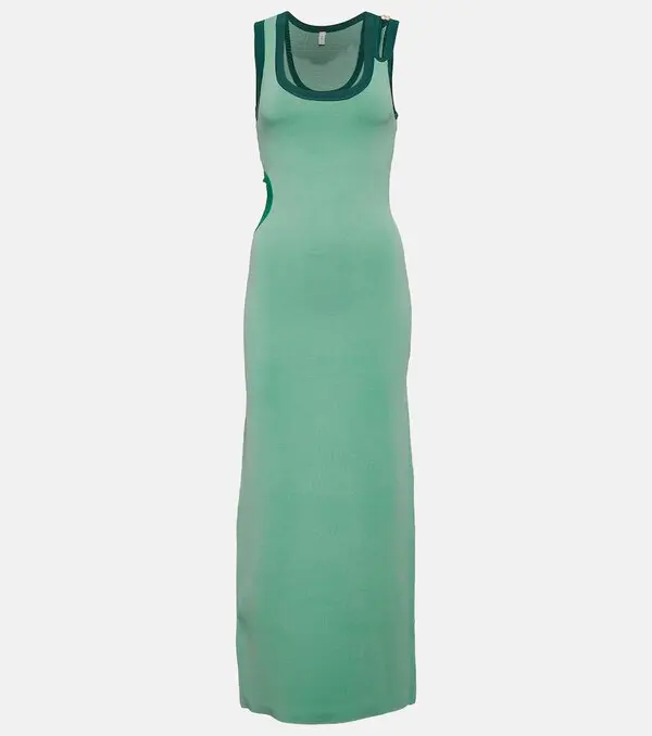 SIR. Salvador Cutout Knitted Maxi Dress