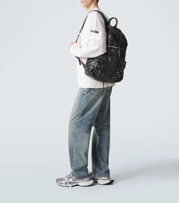 Balenciaga Le Cagole Leather Backpack