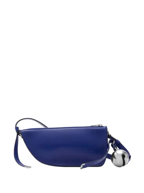 Burberry Sling Shield Bell-charm Shoulder Bag - Blue