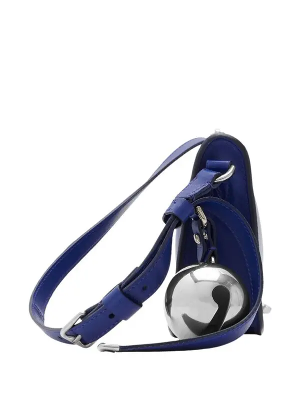 Burberry Sling Shield Bell-charm Shoulder Bag - Blue