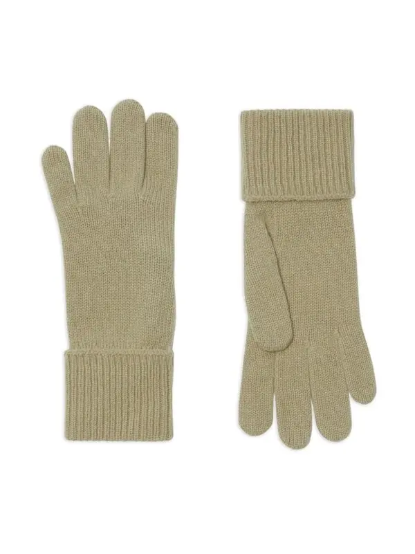 Burberry Equestrian Knight Knitted Gloves - Green
