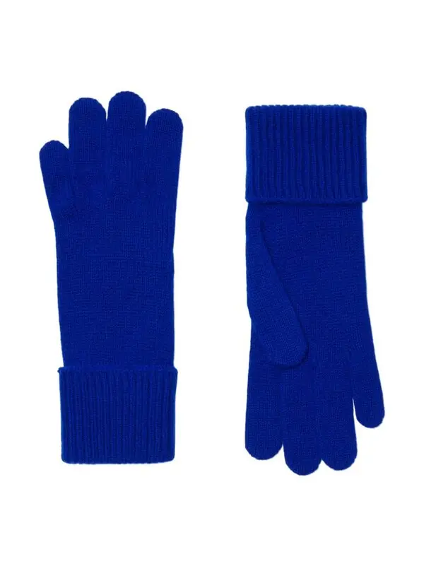 Burberry Fine-knit Gloves - Blue