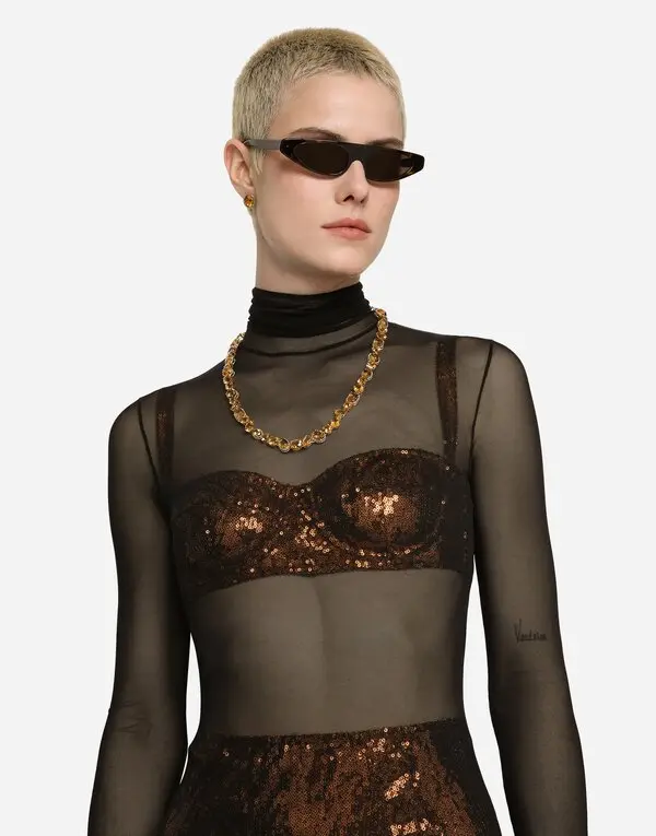 Dolce & Gabbana Rainbow Necklace With Citrines - Gold