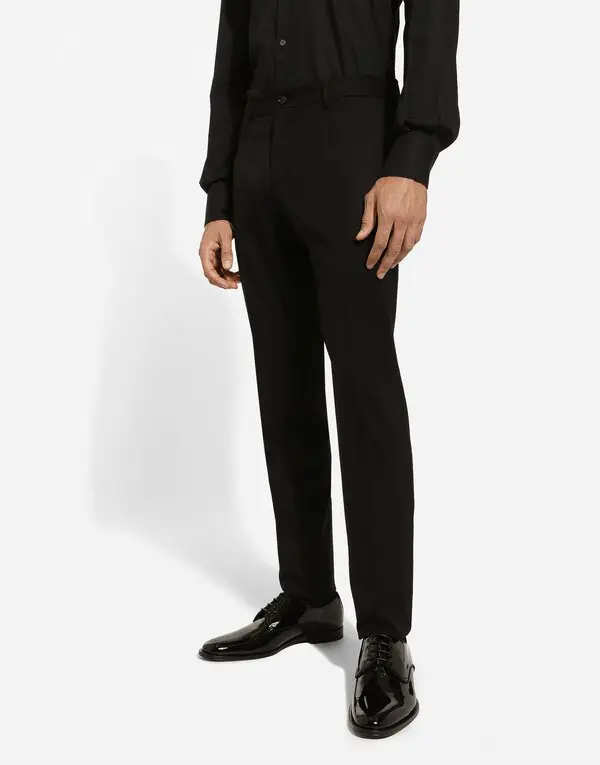 Dolce & Gabbana Tailored Stretch Wool Twill Pants