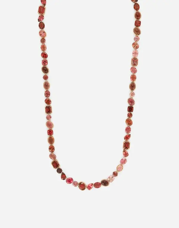 Dolce & Gabbana 18 Carat Red Gold And Tourmaline Sautoir Necklace - Rot